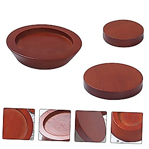 Floor Bed Frame 3pcs Furniture Booster Furniture Leg Pad Table Risers Solid Wood Bed Frame Furniture Lift Floor Sofa Furniture Lift Riser Furniture Foot Pads Bed Risers