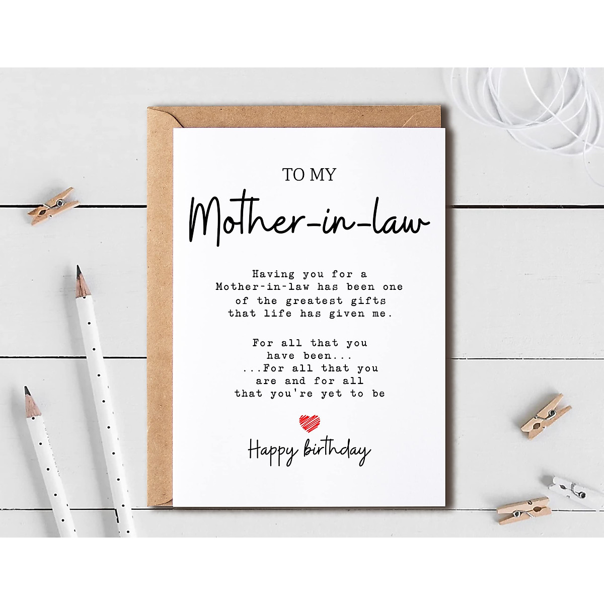 To My Mother-In-Law - Mother-In-Law Birthday Card - Mother-In-Law Is The Greatest Gifts In My Life - Birthday Card For Mother-In-Law - Gift For Mother-In-Law Card