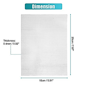 X AUTOHAUX 5PCS Welding Mesh Plastic Reinforcing Stainless Steel Wire Mesh Screen for Thermoplastic Repairs Plastic Welding Kit for Bumper Kayak Window Screen Mesh Fireplace Nets