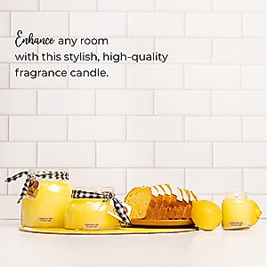 A Cheerful Giver — Lemon Butter Pound Cake - 22oz Mama Scented Candle Jar with Lid - Keepers of the Light - 125 Hours of Burn Time, Gift for Women, Yellow
