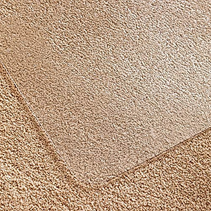 Floortex Polycarbonate Chair Mat 48" x 60" for Low/Medium Pile Carpets