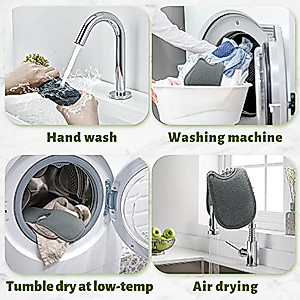 LOPNUR Faucet Mat for Kitchen Sink, 15”x 5” Kitchen Sink Splash Guard Behind Faucet, Sink Faucet Absorbing Mat for Kitchen & Bathroom, Washable Microfiber Faucet Splash Guard for Sink【Grey, 2 Pack】