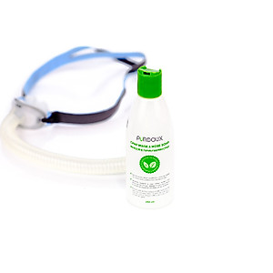 PURDOUX™ CPAP Mask & Hose Cleaning Soap (Pack of 3 Bottles, 250 ml / 8.4 oz Each) (3 x Green Tea-Mint Scent)