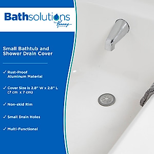 Kenney Bathtub Drain Cover, Silver