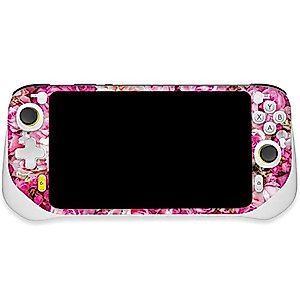 MightySkins Carbon Fiber Skin Compatible with Logitech G Cloud Gaming Handheld - Bed of Roses | Protective, Durable Textured Carbon Fiber Finish | Easy to Apply | Made in The USA