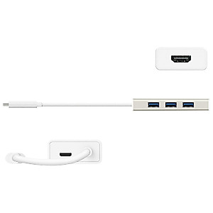 j5create USB 3.1 Type C to 3 USB 3.0 Hub with 4K HDMI Port