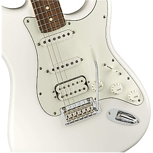 Fender Player Stratocaster HSS Electric Guitar, with 2-Year Warranty, Polar White, Pau Ferro Fingerboard