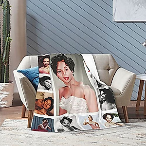 Dorothy Music and Dandridge Blanket Soft Warm Flannel Fleece Blanket Throw Blankets for Bed Couch 80"x60"