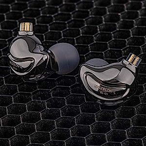 Linsoul BLON BL01 10mm Biology Fiber Diaphragm Driver HiFi in-Ear Earphone with 0.78mm 2Pin Detachable Cable (with mic, Black)
