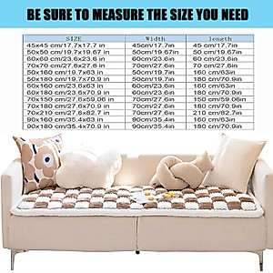 Pet Sofa Cover Bed Mat, Large Plaid Square Couch Cover - Cream-Coloured Non-Slip Furniture Floors Protector for Dog, Cat - Funnyfuzzy Mattress Protector