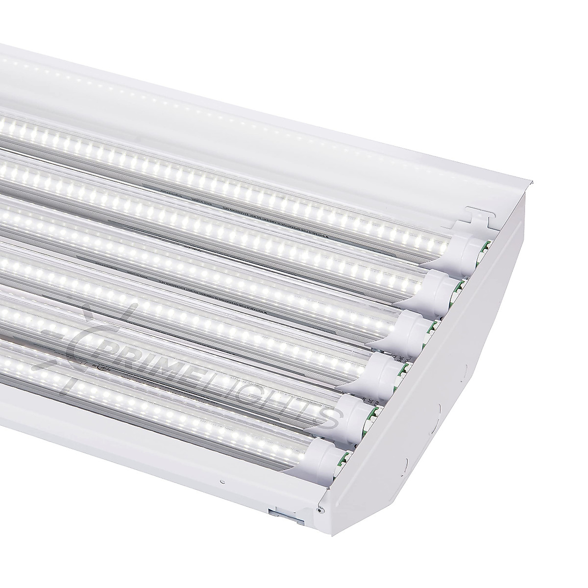 PrimeLights 6 Bulb/Lamp T8 LED High Bay Warehouse, Shop, Commercial Light Fixture