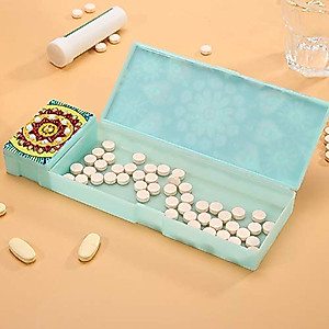 Diamond Painting Ornaments Kits,DIY Special Shaped Diamond Painting 2 Grid Jewelry Storage Box Organizer