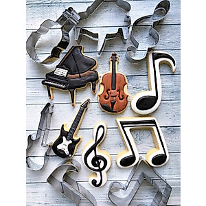 LILIAO Music Note Cookie Cutter Music Biscuit Fondant Cutter - 3.2 x 4.2 inches - Stainless Steel