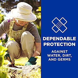 Band-Aid Brand Water Block Flex Large Adhesive Pads, 100% Waterproof Bandage Pads for First-Aid Wound Care of Minor Cuts, Scrapes & Wounds, Ultra-Flexible Design, Sterile, Large, 6 ct