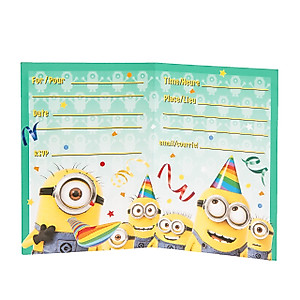 Despicable Me Party Invitations - 5.5" x 4", 8 Pcs