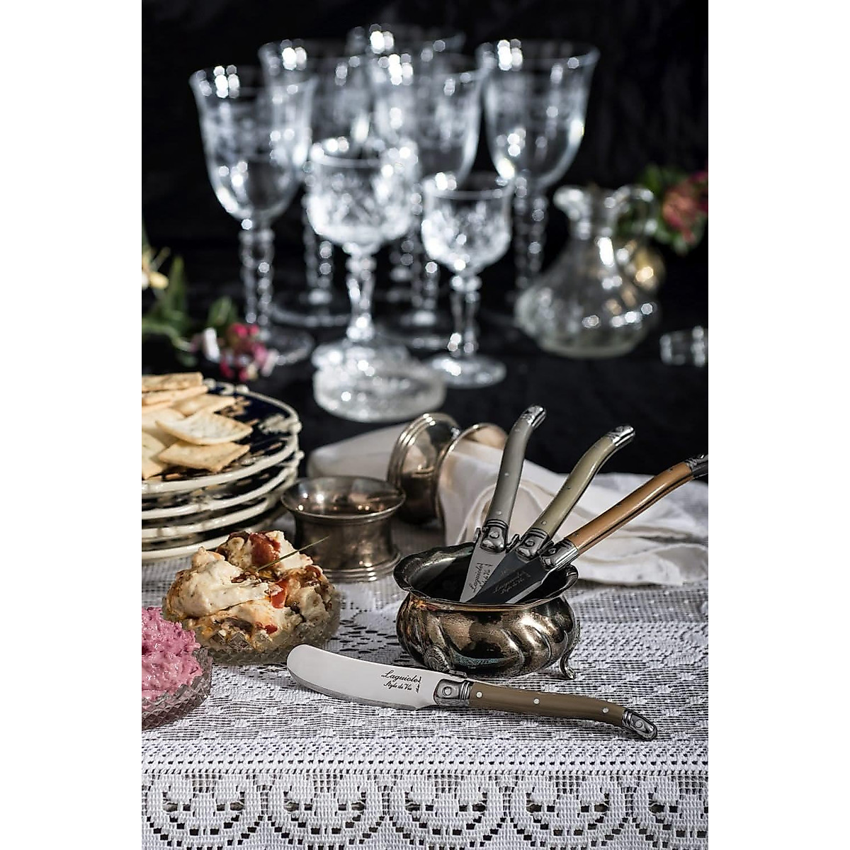Laguiole Style de Vie Butter knives Premium Line, set of 4, treasure