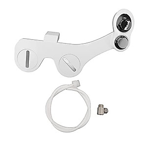 Toilet Bidet Attachment Sprayer Front Back Cleansing Cold Water with 2 Retractable Nozzles for Men Women Children