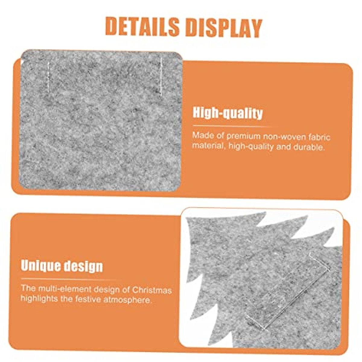 BESTOYARD 8pcs Christmas Tree Cutlery Set Cutlery Bag for Christmas Silverware Holder Bag Christmas Silverware Holder Dining Table Cutlery Bag Non-woven Fabric and Fork Desktop