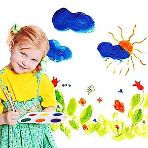 30 PCS White Plastic Paint Palettes 6 Well Rectangular Watercolor Palette Painting Tray for Painting Party, DIY Craft and Art Painting