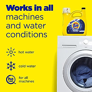 Tide Simply + Oxi Liquid Laundry Detergent, 96 loads