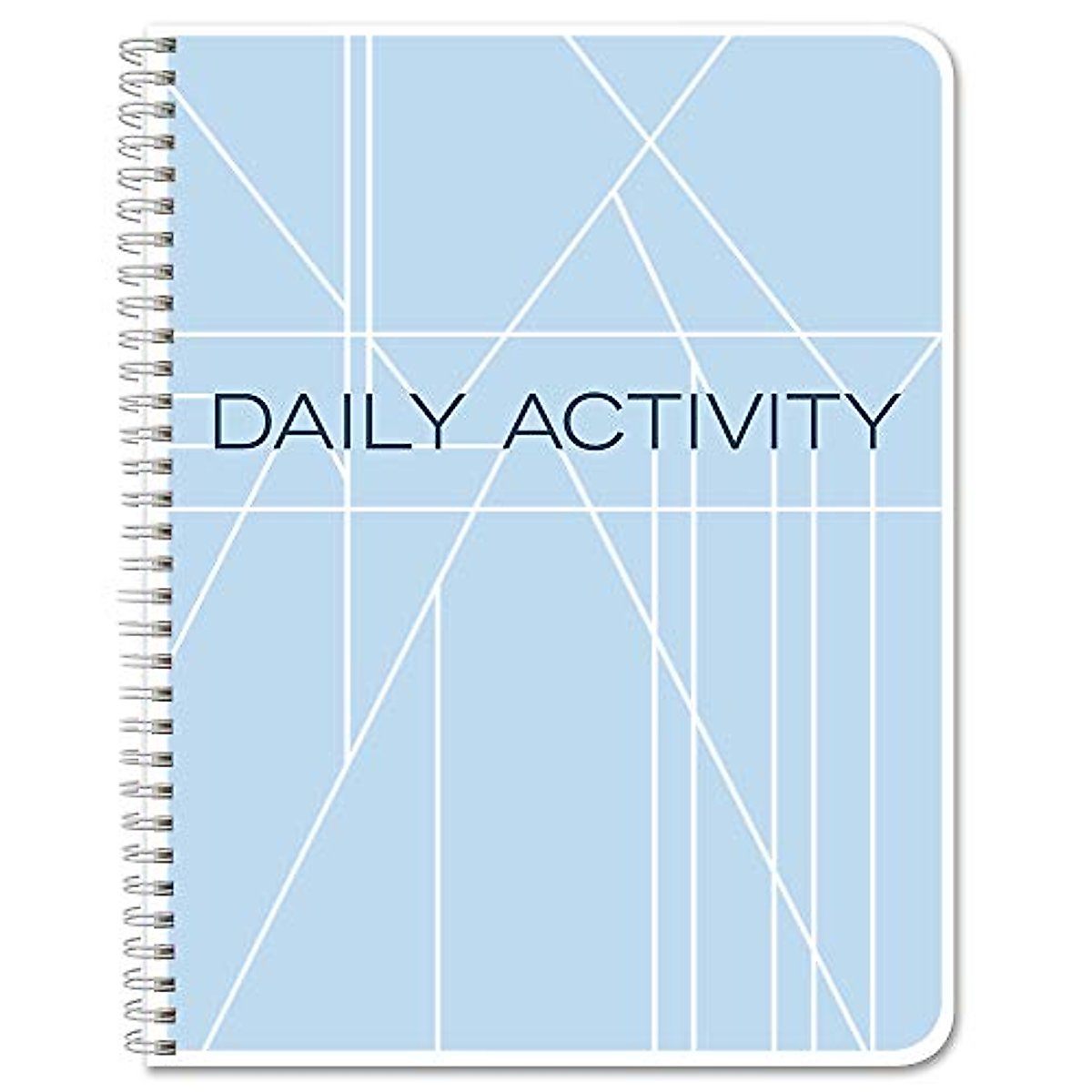 BookFactory Daily Activity Log Book/Day Log Book/Diary/Productivity Notebook, Wire-O - 100 Pages, 8.5" x 11" (LOG-100-7CW-PP-(DailyActivity))