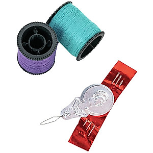 SINGER 60641 Polyester Hand Sewing Thread, Assorted Colors, 12 Small Spools, Dark