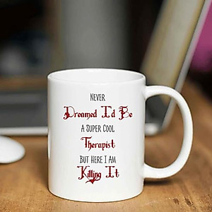 Inspiring Killing It Gifts for Therapists, an Ideal Birthday Present for a Sister - Grey Multicolor Unisex Sweat 11 Oz White Ceramic Coffee Mug