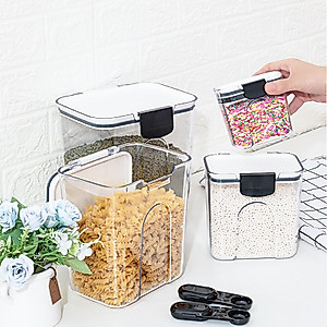 Staceyn Storage Containers,Staceyn Baking Storage Set with labels, Staceyn,Cereal Storage Jar, Kitchen Storage Box With Flip Top Lid Set for Sealed Fresh-Keeping And Moisture-Proof (1set)