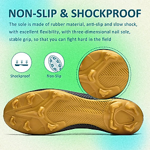 Soccer Cleats Mens Football Cleats Women Tacos de Futbol para Hombre Tacos de Futbol Zapatos de Futbol para Hombres Outdoor Turf Soccer Shoes Men Football Boots Professional Spikes Soccer Shoe AG