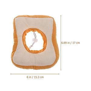 Mipcase Cute Neck Adjustable Puppy Toast After Surgery, Elizabeth Design Cat Lovely Bread Cats S Kitten/to Cone: Stop Soft Size for Soft- Cones Bite Collar: with