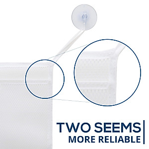 Bath Toy Organisers - Large Size Storage Net Bags for Baby Bathtub Toys - Set of 2-4 Ultra Strong Suction Cups - Bathroom & Shower Caddy Holder - Multi-Use for Kids Toddlers