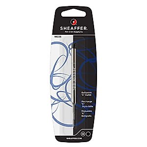Sheaffer Ballpoint Refill"K" Style - Black Medium - Blister Card