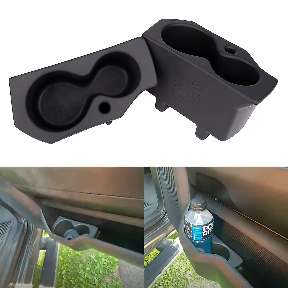 ONER Left and Right Pair of Foam Door Cup Holder,Compatible with 2009-2021 Dodge Ram 1500 2500 3500 4500 5500,Replace #5NN24XXXAA 1LD23XXXAA