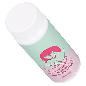 25pcs Breastmilk Test Strips Accurate Fast Detect with Bottle for Mother-Breastmilk Alcohol