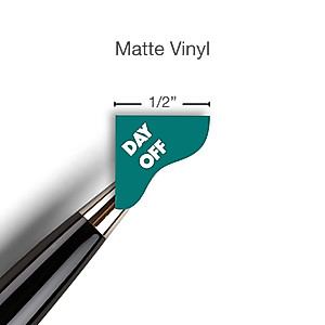 Day Off Corner Planner Stickers / 96 Vinyl Stickers (1/2”) / Work Schedule No Work /  Essential Productivity Life Planner/Bullet Bujo Journal/Todo Appointments (Day Off)