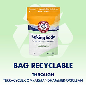 ARM & HAMMER Baking Soda Made in USA, Ideal for Baking, Pure & Natural, 2.7lb Bag