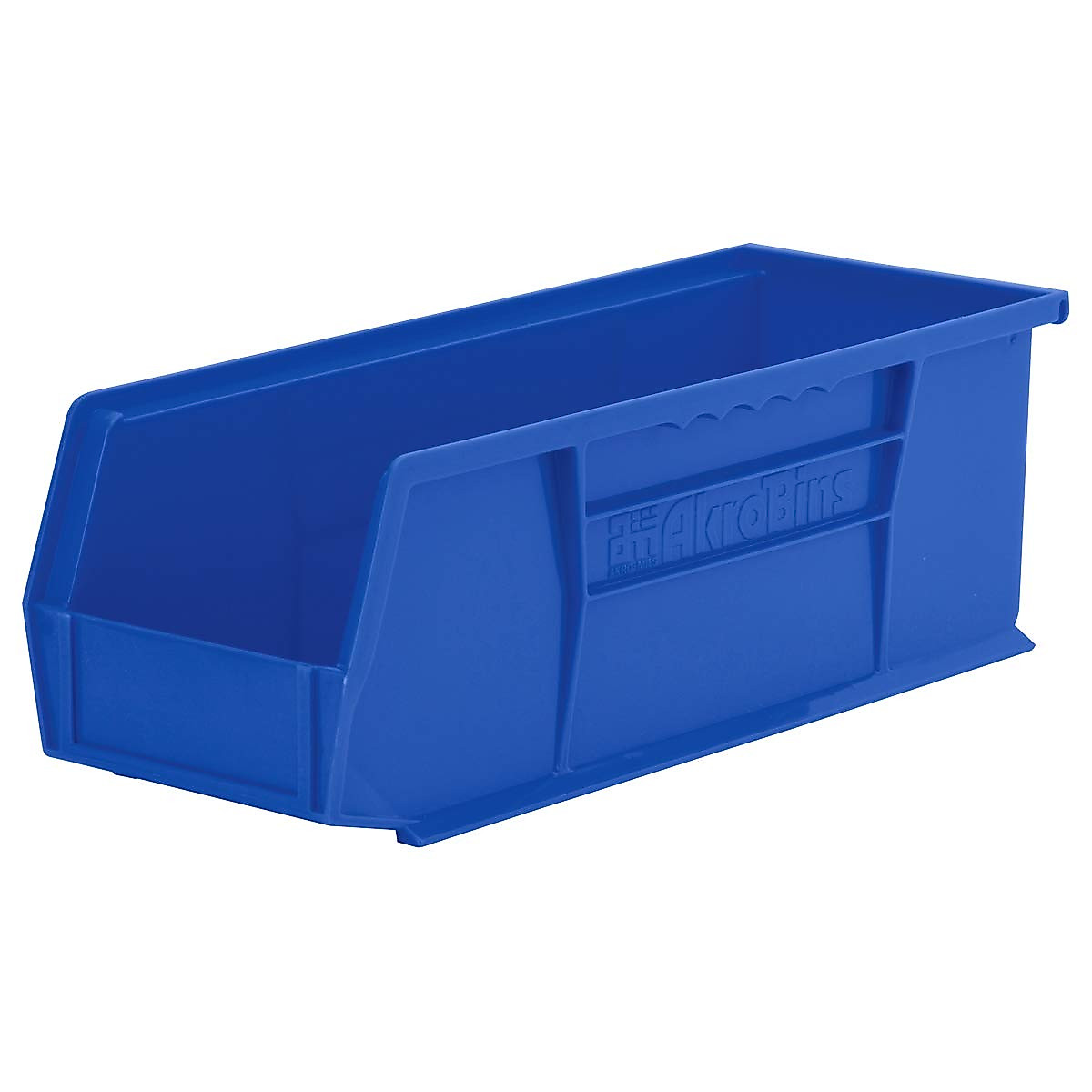 Akro-Mils Plastic Hanging Stackable Storage Bins Bundle - Blue (12-Pack + 6-Pack)