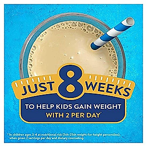 PediaSure Grow & Gain with Immune Support, Kids Protein Shake, 27 Vitamins and Minerals, 7g Protein, Helps Kids Catch Up On Growth, Non-GMO, Gluten-Free, Banana 8-fl-oz Bottle, 24 Count