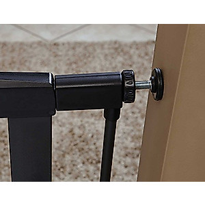 MidWest 39" High Walk-thru Steel Pet Gate, 29" - 38" Wide in Textured Graphite