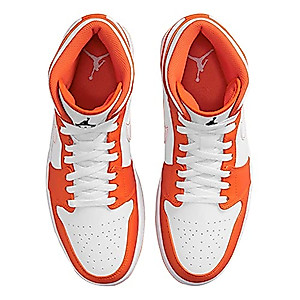 Nike Men's Air Jordan 1 Mid Se Electro Orange, Electro Orange/Black/White, 13