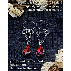 Oufksiyy Fake Nipple Ring Stainless Steel Non-Piercing Nipple Rings Clip On Nipplerings Faux Body Piercing Jewelry for Women Men 26PCS