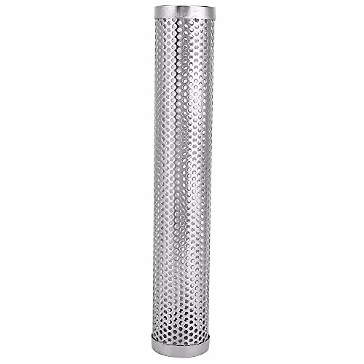 Summer Enjoyment Meiyya Hexagonal, Round BBQ Smoker, Grill Smoker Tube, Stainless Steel 12in Stylish Portable for Charcoal Grill Gas Grill Electric Grill(Round)