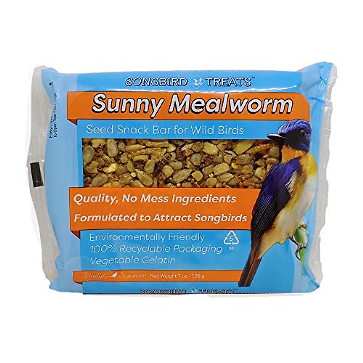 Songbird Treats Seed Cake Variety 4 Pack of Seed Cakes | 8 oz Bird Seed Cakes for Wild Birds