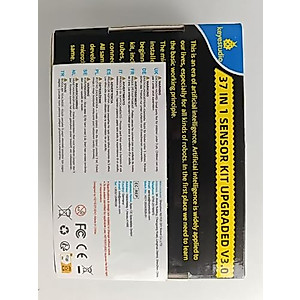 KEYESTUDIO 48 Sensors Modules Starter Kit for Arduino with LCD, 5v Relay, Sound, LED Modules, Servo Motor, Motion, Pressure Sensor, Gas Sensor, etc.Programming for Beginners Adults Learning