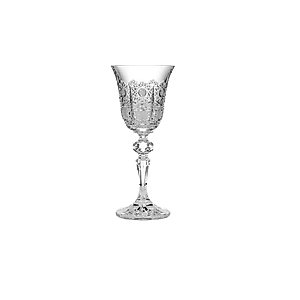 Czech Bohemian Crystal Set of 6 Stem Liqueur Glasses 2oz./60ml. Hand Cut Elegant Vintage Lace Design Vodka Sherry Brandy Whiskey Classic Gift Wedding Birthday Housewarming Anniversary