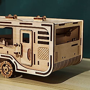 Wooden Models, 3D Wooden Jigsaw Puzzle DIY Model Building Kits,Truck Puzzle for Adults Model Building Kit-Gift for Birthday/Father's Day (Color : Shotgun Rubber Band Gun) (Color : Limousine)