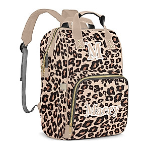 ZAACUSTOM Diaper Bag Personalized Baby Diaper Bag Backpack with Name, Custom Diaper Bags for Baby Girl Boy, Large Capacity, Waterproof, Stylish, Multifunction, Adjustable Shoulder Straps