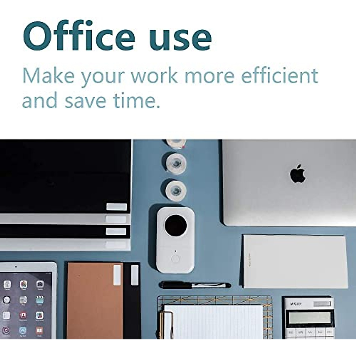 Phomemo D30 Label Maker Tape, Black on Lavender, White, Pink Sticker Thermal Paper, Long Self-Adhesive Label Tape, 15mm x 6m (1/2"x2361/8") Continuous Paper, 3 Roll