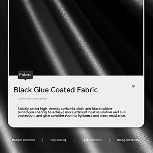 Travel Umbrella for Rain Protection Sun-Folding UV Umbrella Windproof Compact Auto Open Close (black)