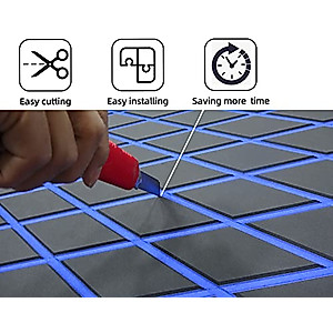 LSS laidi Boat Flooring Eva Foam Decking Marine Non-Slip Self-Adhesive Flooring for Motorboat Fishing Boat RV Yacht Kayak Swimming Pool 110.2''/102.3''/94.5''/86.6''/59''/X37.4''